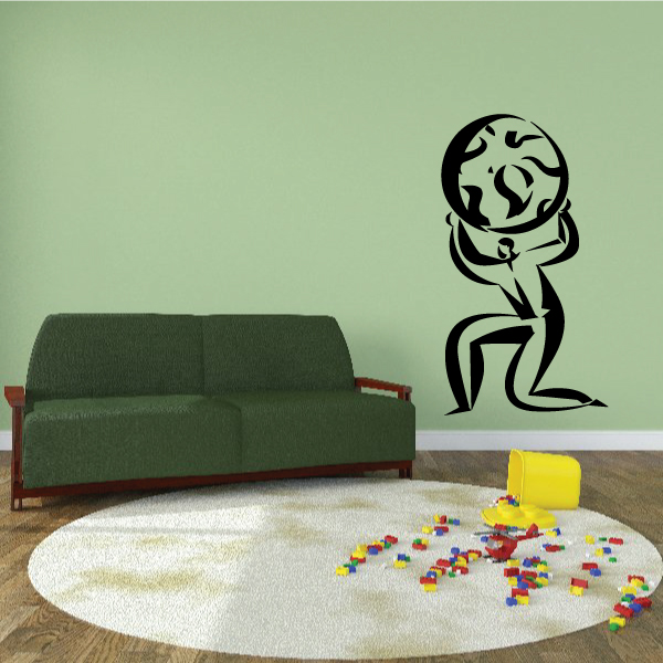 Atlas Wall Decal - Vinyl Decal - Car Decal - Business Decal - MC01