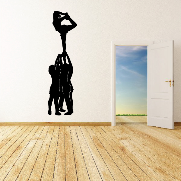 Awesome Cheerleading Tower Decal