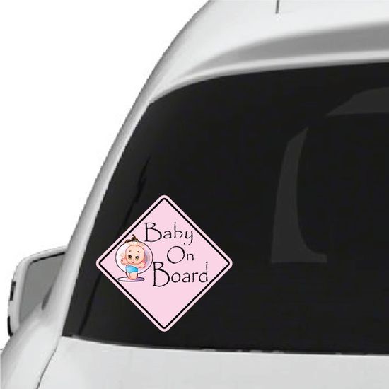 Baby Girl on Board Sticker