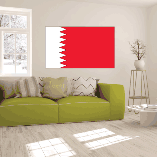 Bahrain Flag Sticker 01