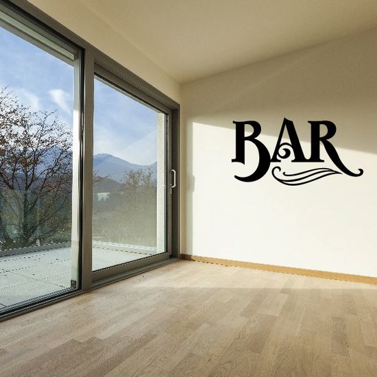 Bar Wall Decal - Vinyl Decal - Car Decal - Business Sign - MC538