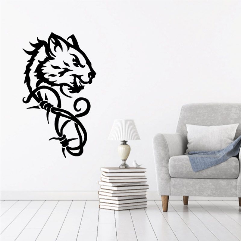 Barbed Wire Cat Decal