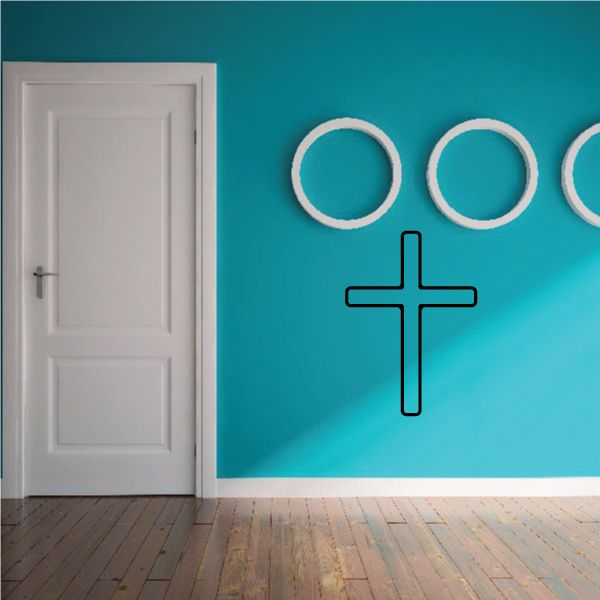 Basic Cross Outline Decal