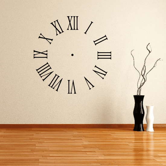 Vinyl Wall Decal Clock