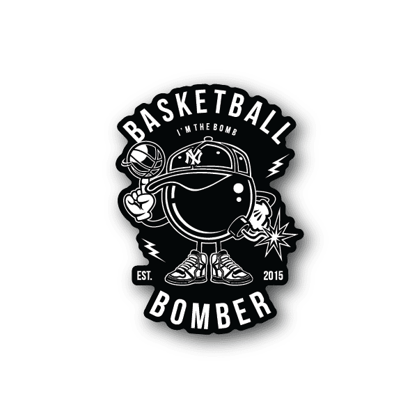 Basketball Bomber Sticker