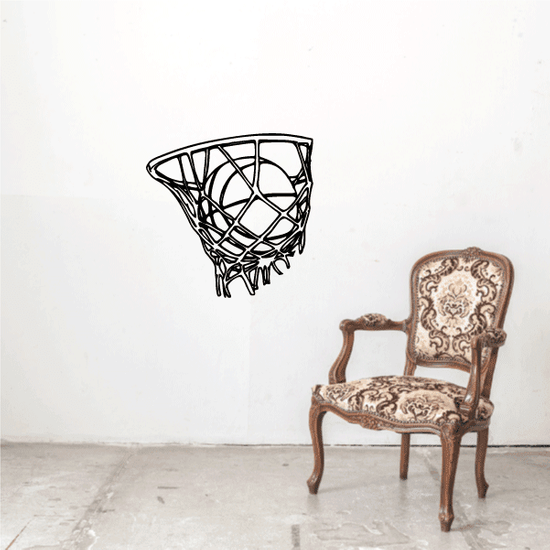 Basketball Hoop Net Backboard Decal