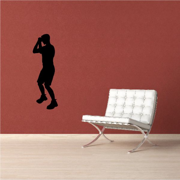 Basketball Player Praying Decal