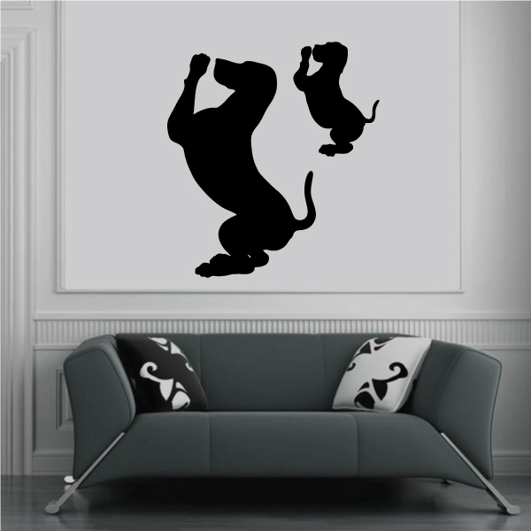 Begging Dogs Decal