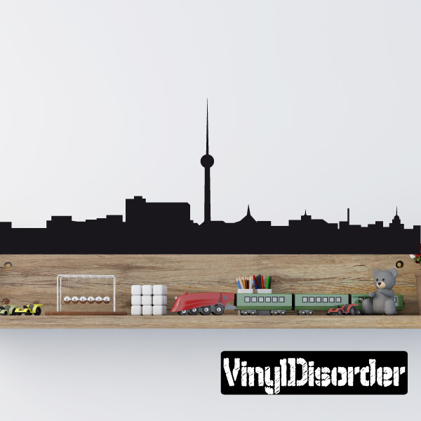 Berlin German Skyline Vinyl Wall Decal