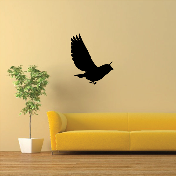 Bluebird Fluttering Decal