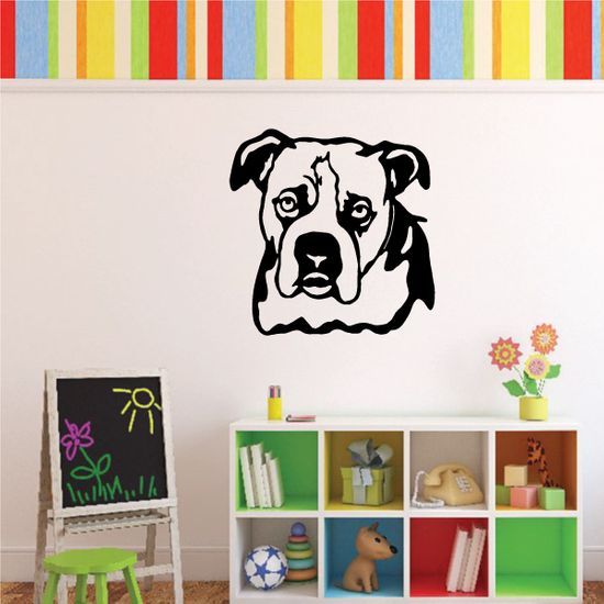 Boxer Dog Face Decal