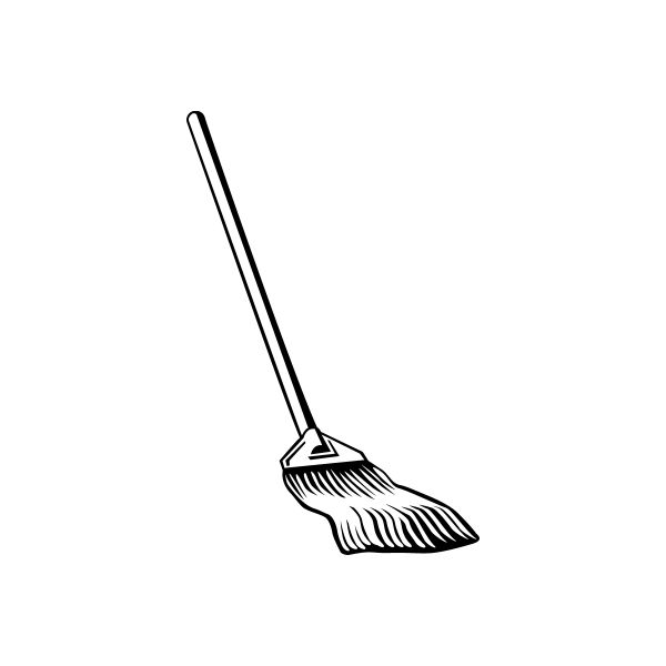 Broom Mop Tool Tools Car Vinyl Decal Sticker Stickers 0033