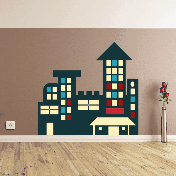 Building Wall Decal - Vinyl Decal - Car Decal - Idcolor006