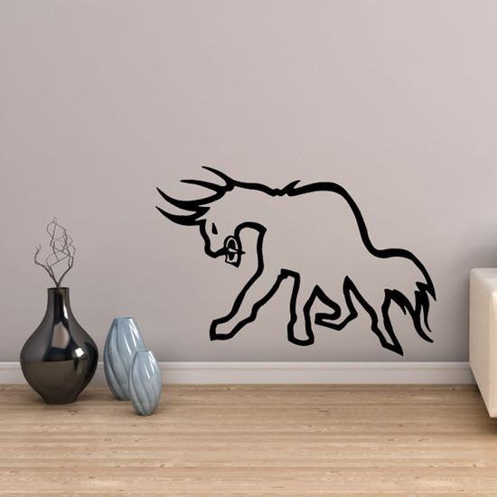 Bull Outline Decal