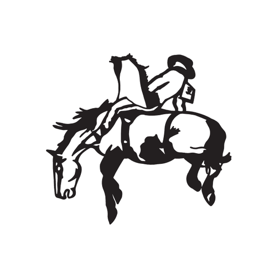 Bull Riding Wall Decal - Vinyl Decal - Car Decal - 030