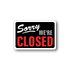 Business Open Closed Sign Wall Decal - Vinyl Sticker - Car Sticker ...