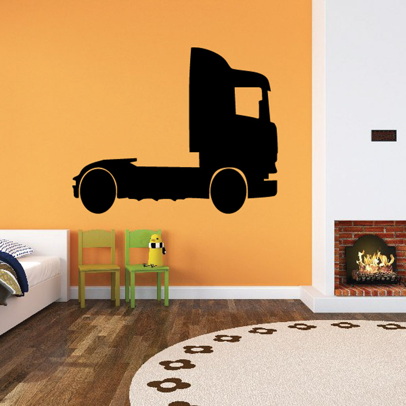 Cab only Truck Wall Decal - Vinyl Decal - Car Decal - DC044