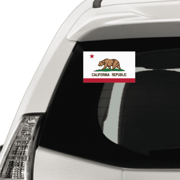 California Flag - Vinyl Stickers - Gloss Stickers