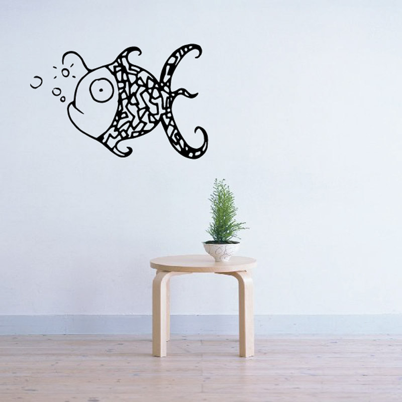 Cartoon Lantern Fish Decal