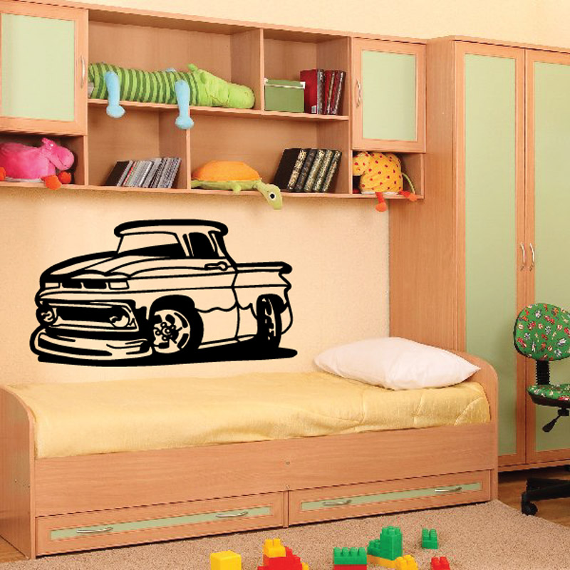Cartoon Truck Wall Decal - Vinyl Decal - Car Decal - DC095