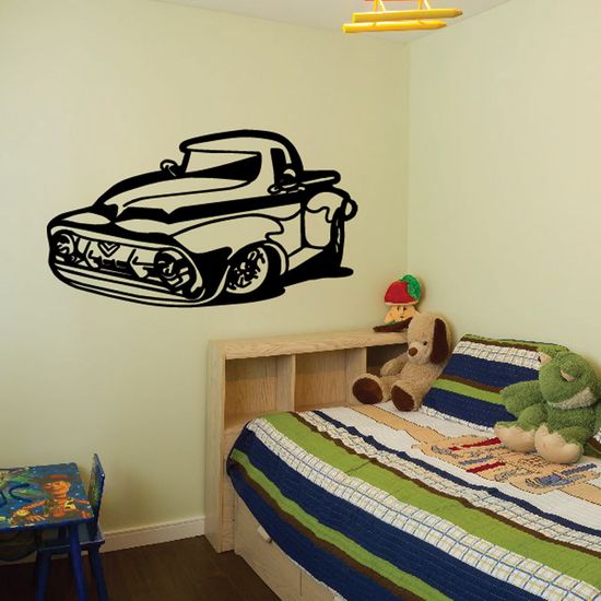 Cartoon Truck Wall Decal - Vinyl Decal - Car Decal - DC097