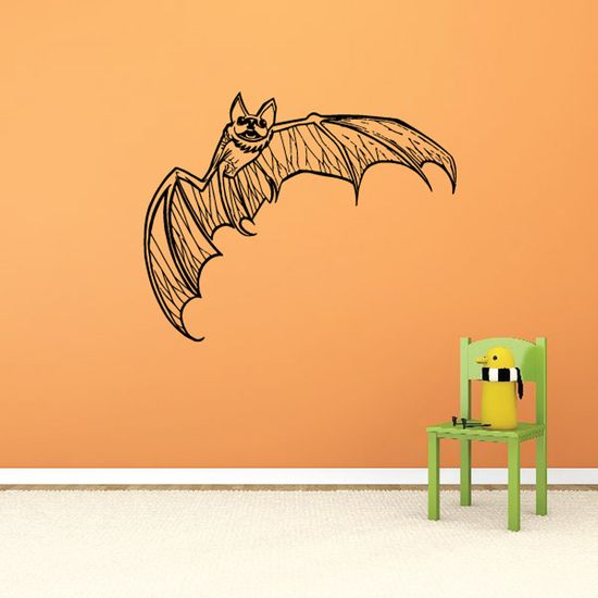 Carved Bat Decal