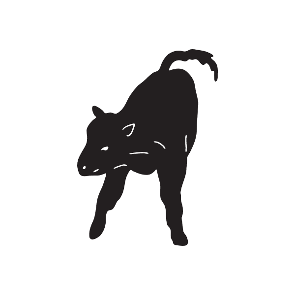 Cattle Cow Wagging Tail Decal