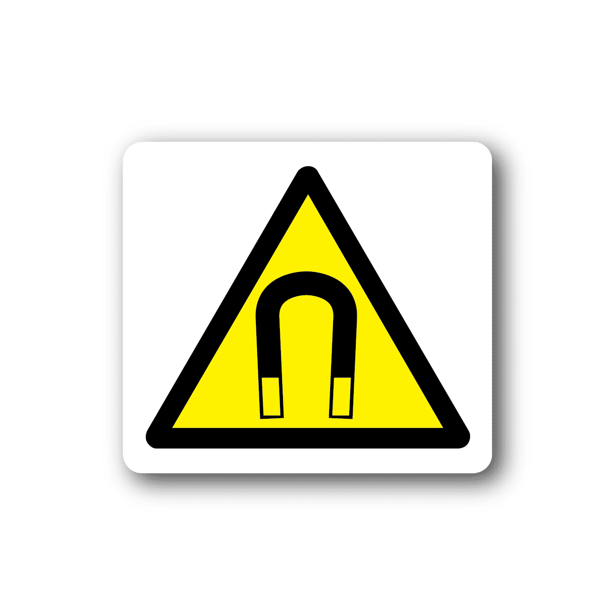Caution Magnetic Field Sticker