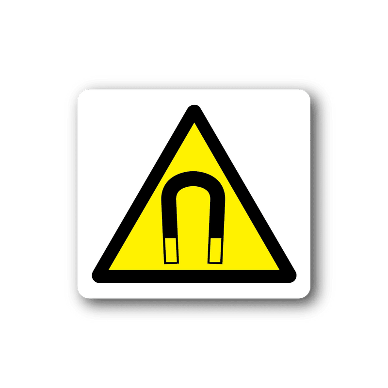 Caution Magnetic Field Sticker