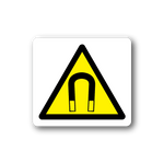 Caution Magnetic Field Sticker