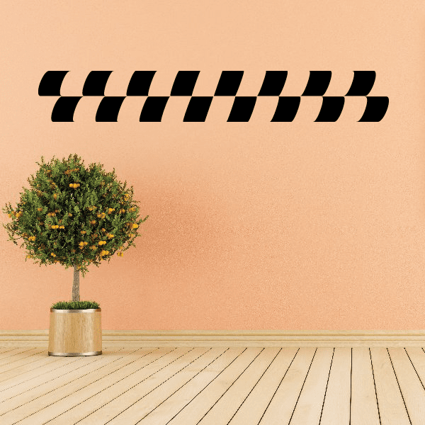 Checkered Flags Wall Decal - Vinyl Decal - Car Decal - SM029