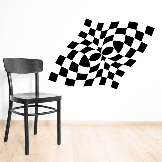 Checkered Flags Wall Decal - Vinyl Decal - Car Decal - SM041