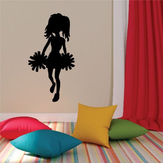 Cheerleading Cheer Wall Decal - Vinyl Decal - Car Decal - NS036