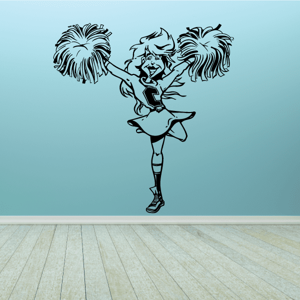 Cheerleading Wall Decal - Vinyl Decal - Car Decal - Bl002