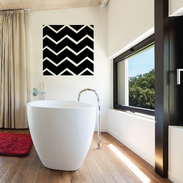 Chevron Wall Pattern Wall Decal - Vinyl Decal - Car Decal - Mvd004