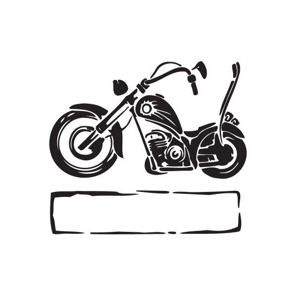 Chopper Wall Decal - Vinyl Decal - Car Decal - DC 159