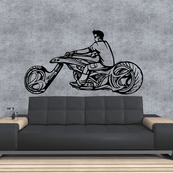 Chopper Wall Decal - Vinyl Decal - Car Decal - SM025