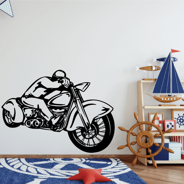 Chopper Wall Decal - Vinyl Decal - Car Decal - SM057