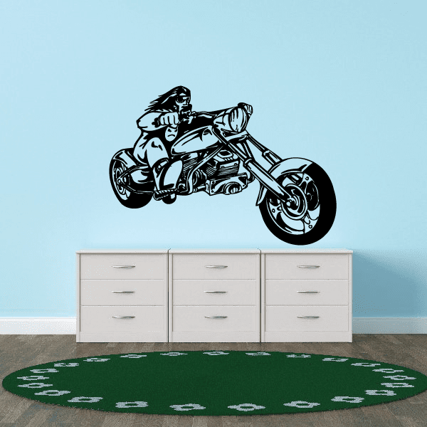 Chopper Wall Decal - Vinyl Decal - Car Decal - SM062
