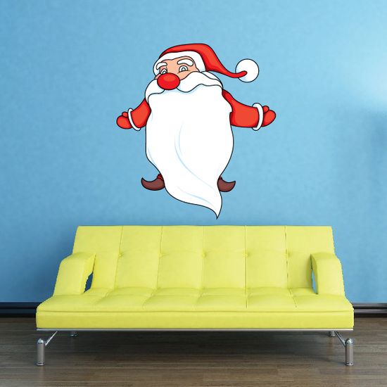 Christmas Santa Long Beard Sticker