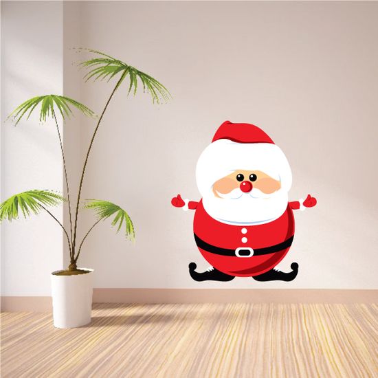 Christmas Santa Open for Hugs Sticker