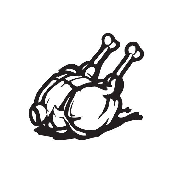 Cooked Turkey Decal