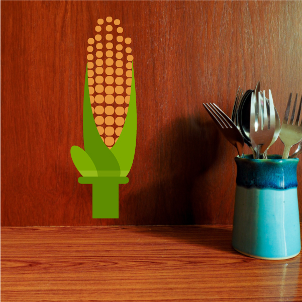 Corn Wall Decal - Vinyl Decal - Car Decal - Idcolor002