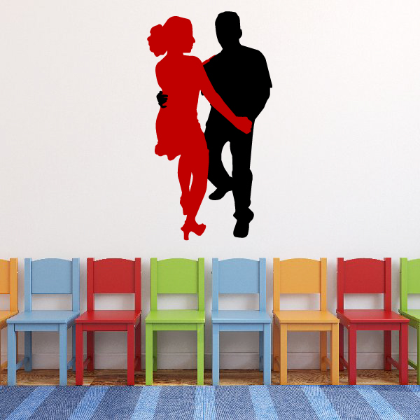 Couple Dancing Wall Decal - Vinyl Decal - Car Decal - BA003