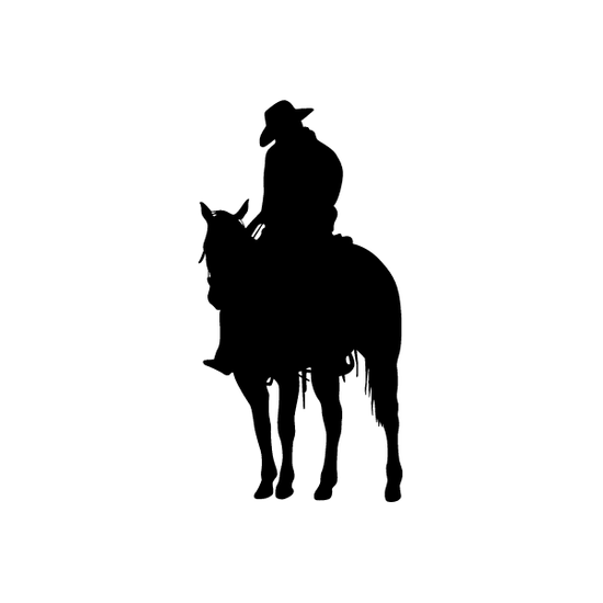Cowboy Wall Decal - Vinyl Decal - Car Decal - 048