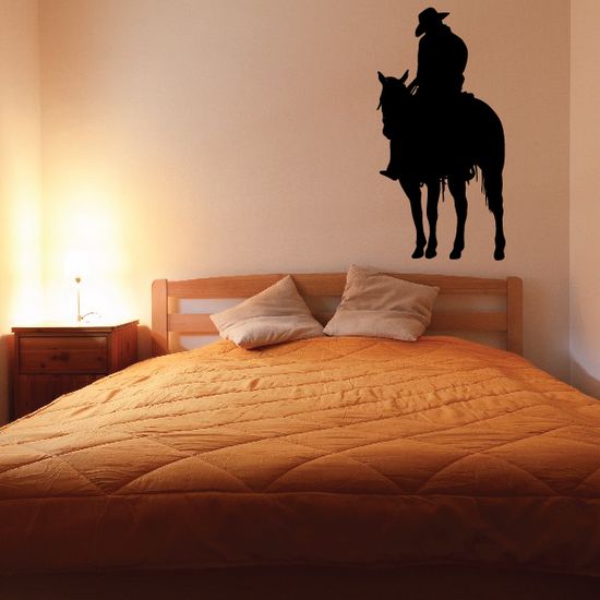Cowboy Wall Decal - Vinyl Decal - Car Decal - 048