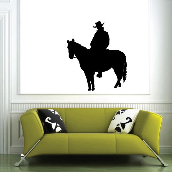 Cowboy Wall Decal - Vinyl Decal - Car Decal - 114