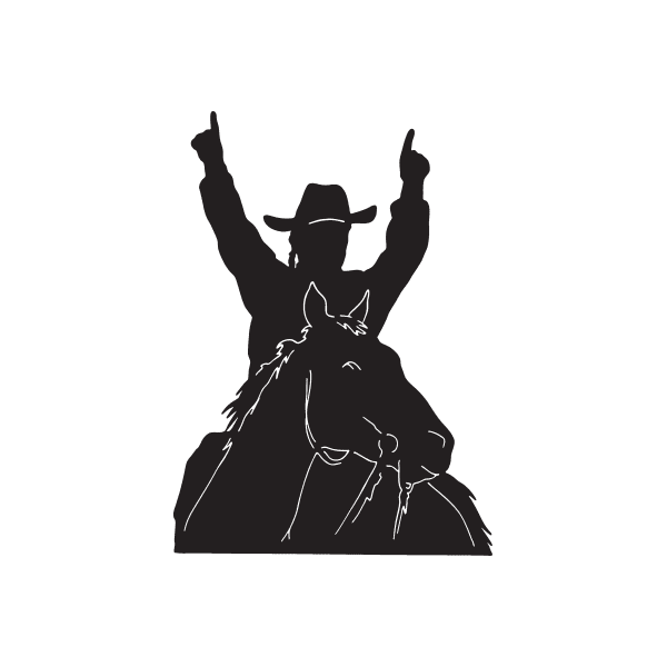 Cowboy Wall Decal - Vinyl Decal - Car Decal - 131