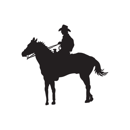 Cowboy Wall Decal - Vinyl Decal - Car Decal - 140