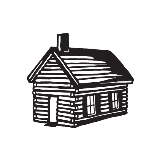 Cozy Log Cabin Decal